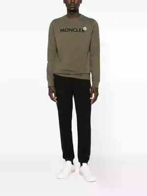 Moncler Long-sleeve Cotton Jersey T-shirt - Brown