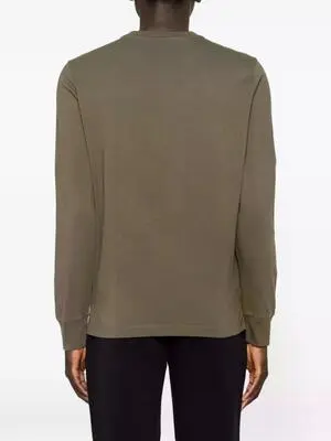 Moncler Long-sleeve Cotton Jersey T-shirt - Brown