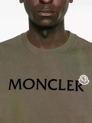 Moncler Long-sleeve Cotton Jersey T-shirt - Brown