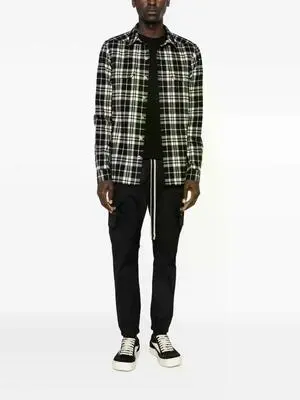 Rick Owens Plaid Flannel Shirt