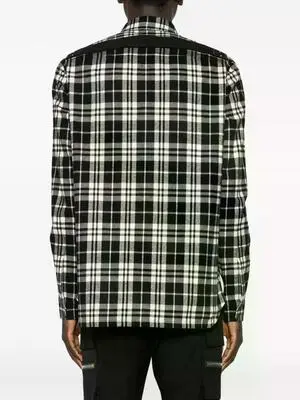 Rick Owens Plaid Flannel Shirt