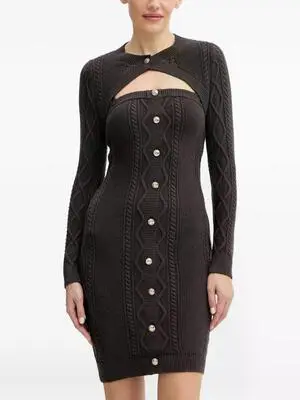 Guess Buttoned Cable-knit Dress Set