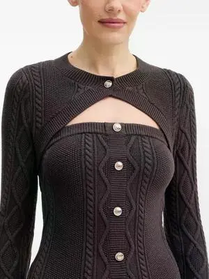 Guess Buttoned Cable-knit Dress Set