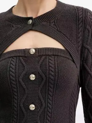 Guess Buttoned Cable-knit Dress Set