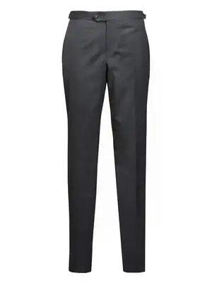 Isaia Buttoned Wool Trousers
