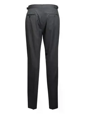 Isaia Buttoned Wool Trousers