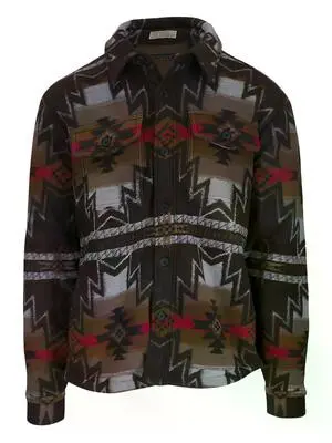 Faherty Brand Doug Patterned Fleece Overshirt