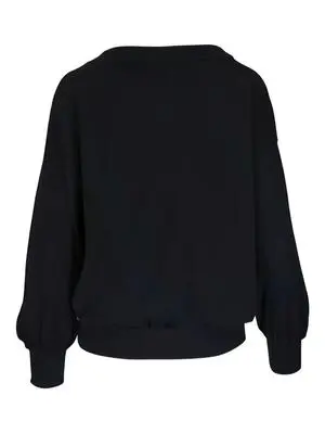 Akris Ribbed Knit Trim Wool Sweater