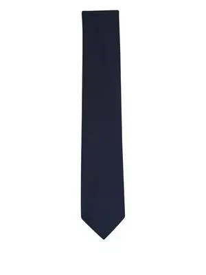Canali Pointed-tip Tie - Blue