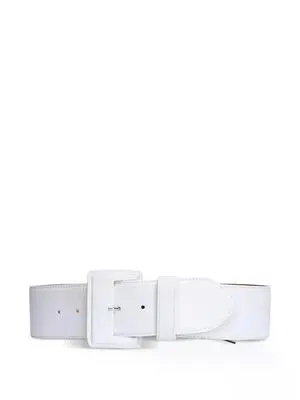 Maison Vaincourt La Merveilleuse Leather Belt - White