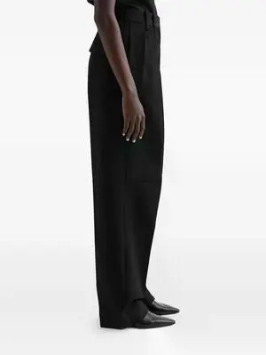 JIL SANDER Pleated Trousers With Belt Loops - Black
