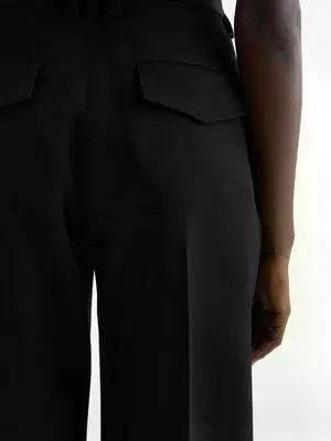 JIL SANDER Pleated Trousers With Belt Loops - Black