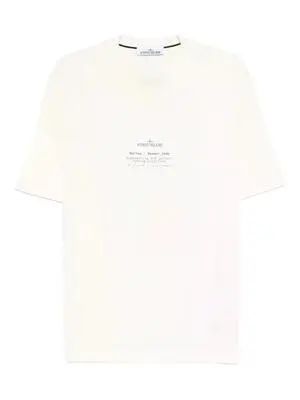 Stone Island Crew-neck Print T-shirt - Neutrals