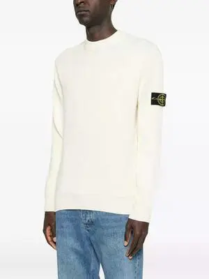 Stone Island Logo-patch Crew-neck Sweater