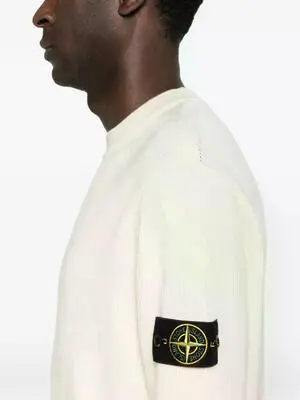 Stone Island Logo-patch Crew-neck Sweater