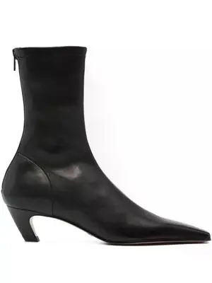 Khaite Square Toe Heeled Boots