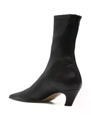 Khaite Square Toe Heeled Boots