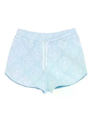 Casablanca Patterned Drawstring Shorts