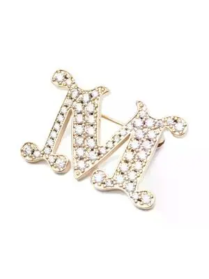 Max Mara Embellished Initial Brooch