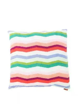 Missoni Striped-pattern Cushion - White