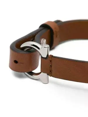FERRAGAMO Buckle Leather Bracelet