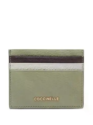 COCCINELLE Leather Card Holder - Green