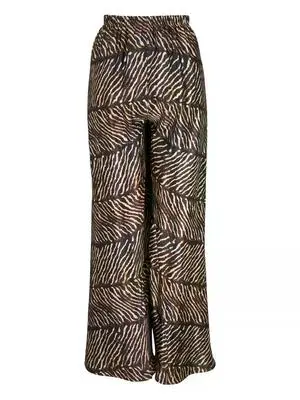 PETER COHEN Animal-print Palazzo Pants