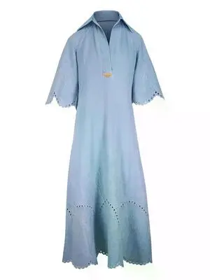 Zimmermann Daylight Denim Midi Dress - Blue