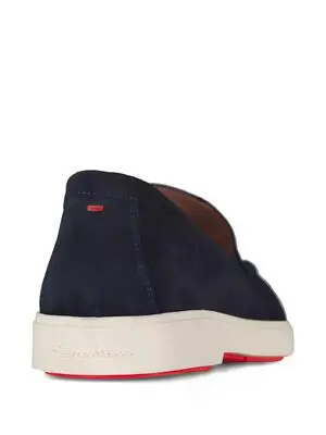 Santoni Yaltamoc Suede Loafers - Blue
