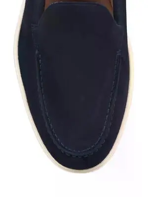 Santoni Yaltamoc Suede Loafers - Blue