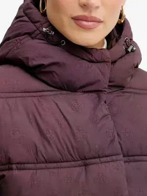 Guess Hooded Puffer Jacket - Red