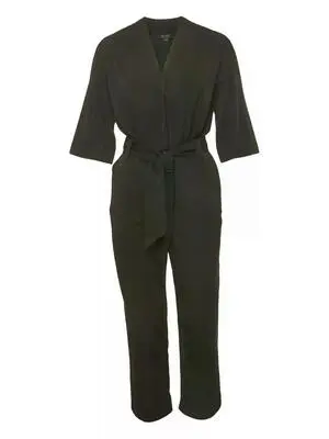ALLSAINTS Buttoned Belted Jumpsuit - Black