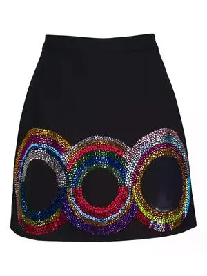 Libertine Embellished Mini Skirt - Black
