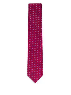 Eton Dotted Neck Tie - Red