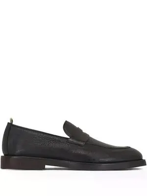 Officine Creative Grained Leather Penny Loafers
