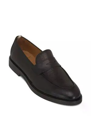 Officine Creative Grained Leather Penny Loafers