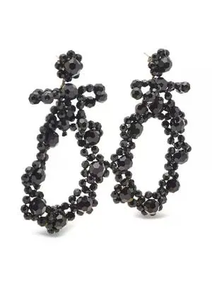 Simone Rocha Beads Drop Earrings - Black