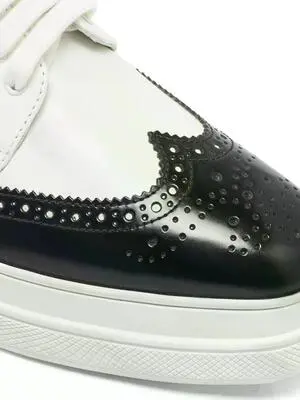 Prada Brogue Detailing Lace-up Derby Shoes