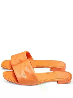 LOUIS VUITTON Monogram-pattern Sandals - Orange