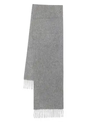 ASPINAL OF LONDON Fringed-edge Cashmere Scarf - Grey