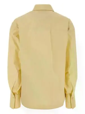 Attico Diana Poplin Shirt - Yellow