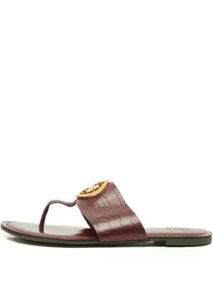 Tory Burch Croc Effect Sandals For Women