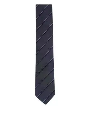 Canali Striped Tie - Grey