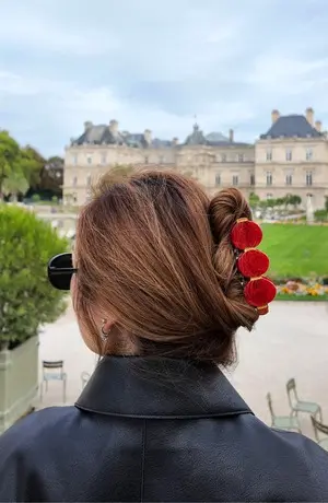 SOLAR ECLIPSE Hand-painted Lanterns Claw Clip