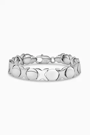 ORADINA Hugs And Kisses Link Bracelet - Sterling Silver