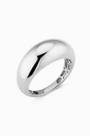 ORADINA Bold High Polish Dome Band - Sterling Silver