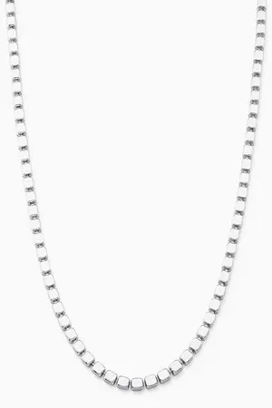 ORADINA Cube Link Necklace - Sterling Silver