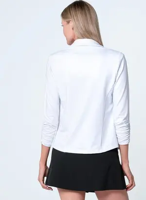 Lucky In Love Blazer - White