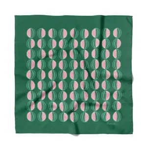 CENTINELLE Watermelon Cotton Silk Bandana - Green