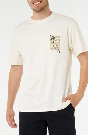 Rip Curl Eddie Would Go Petro Graphic T-shirt - Bone